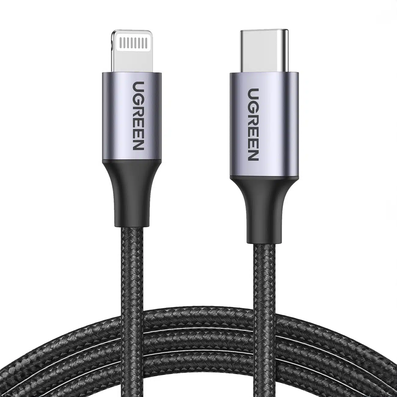 Ugreen cable Lightning - USB-C 2.0 MFi 2m (Γκρί) (US304) - Adaptoras