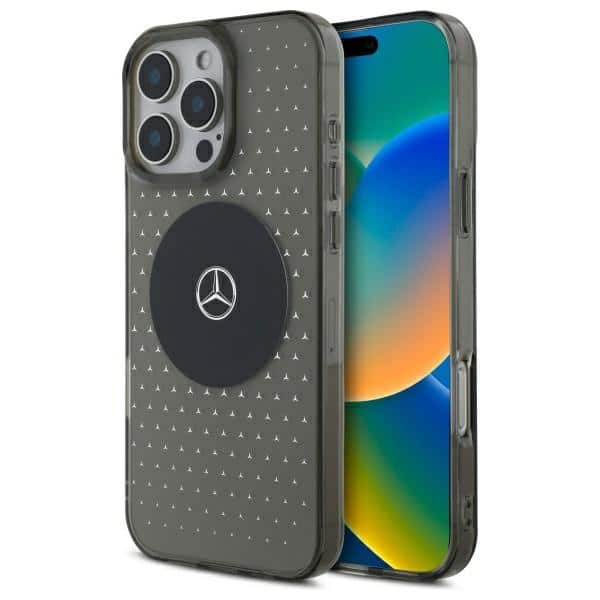 Mercedes Star Pattern MagSafe - θήκη για Apple iPhone 16 Pro - Μαύρο ...